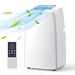 Air Choice 12000 BTU Portable Air Conditioner, 3-in-1 Portable AC Unit with Dehumidifier & Fan & 24HR Timer, LED Display, up to 550 Sq.Ft, Build in Universal Wheels for Quiet Portable AC Unit for Room