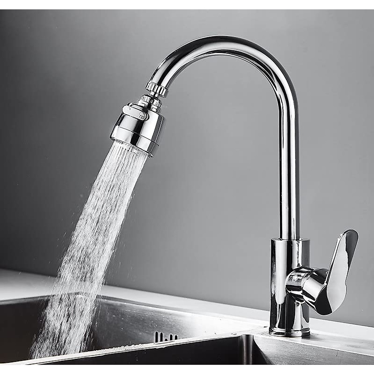 Kitchen Sink Faucet Aerator Sink Faucet Sprayer Attachment 360° Rotatable Faucet Sprayer Head Replacement for Kitchen, Faucet Sprayer Attachment, Faucet Adaptor– 2 Modes Adjustment