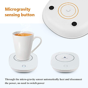 Coffee Warmer, ROFAKU Coffee Mug Warmer for Desk Cup Warmer with Automatic shut off for Office Home Use Gift Beverage Candle Wax Cup Warmer Heating Plate (Up To 131F/55C) for Coffee Milk Tea Heater