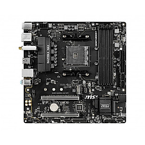 MSI Arsenal Gaming AMD Ryzen 1st, 2nd, and 3rd Gen AM4 M.2 USB 3.2 DDR4 HDMI WiFi Micro-ATX Motherboard (B450M Bazooka MAX WiFi)
