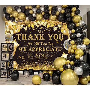 Thanks for All You Do Backdrop We Appreciate You Banner Decorations 7x5FT Thank You Photography Background for Teacher Doctor Congrats Grad Nurses Day Retirement Party Decorations Photo Props