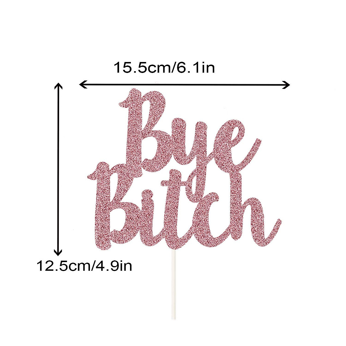Bye Bitch Cake Topper for Bachelorette Engagement Bridal Shower Hen Party Decorations Bye Felicia Funny Wedding Cake Decor