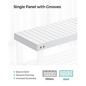 SONGMICS Shoe Rack Bench, 3-Tier Bamboo Shoe Storage Organizer, Entryway Bench, Holds Up to 286 lb, 11.3 x 27.6 x 17.8 Inches, for Entryway Bathroom Bedroom, White ULBS004W01