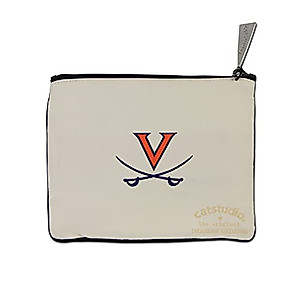 Catstudio Zipper Pouch, University of Virginia Travel Toiletry Bag, 5 x 7, Ideal Makeup Bag, Dog Treat Pouch, or Purse Pouch to Organize School & Office Supplies for Students, Grads & Alumni