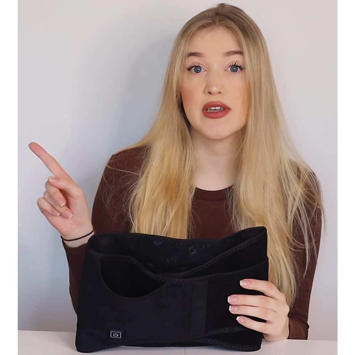 Cordness Electric Back Heating Pad Portable Lighten Lumbar Support Belt Waist Brace Body Warmer USB Port