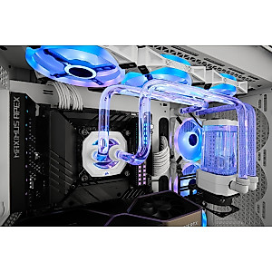 Corsair Hydro X Series iCUE XH305i RGB PRO Custom Cooling Kit (Hardline CPU Cooling Loop, CPU Water Block, D5 Pump/Reservoir Combo, Radiator, 3x RGB Fans, iCUE Software Control) White