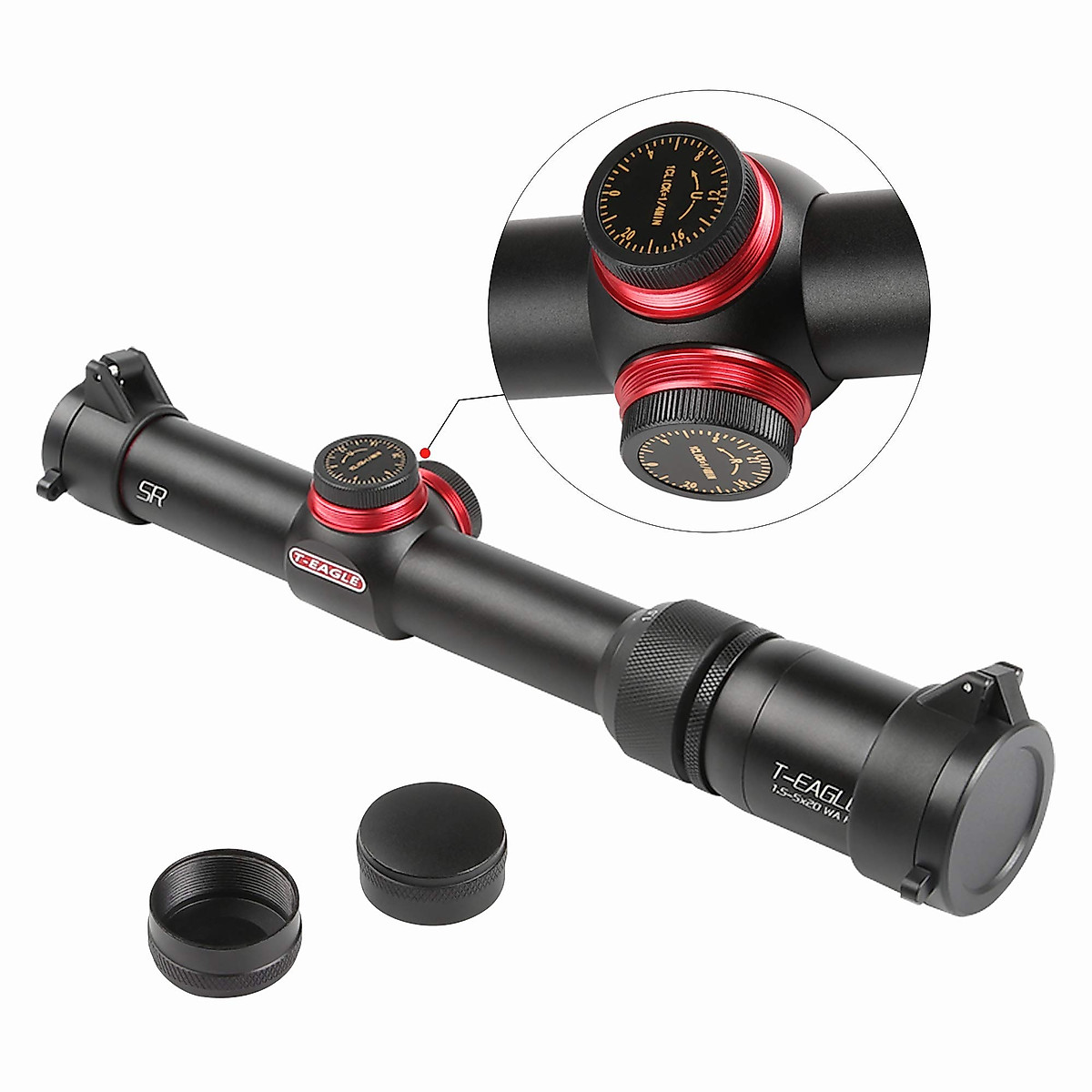 T-EAGLE SR 1.5-5x20 Second Focal Plane SFP Rifle Scope Hunting Riflescopes