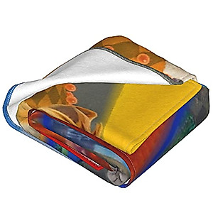 Voqacvui Cartoon Blanket Personalized Print Throw Blanket Cozy Soft Blanket to Provide Warm, 40"X50"
