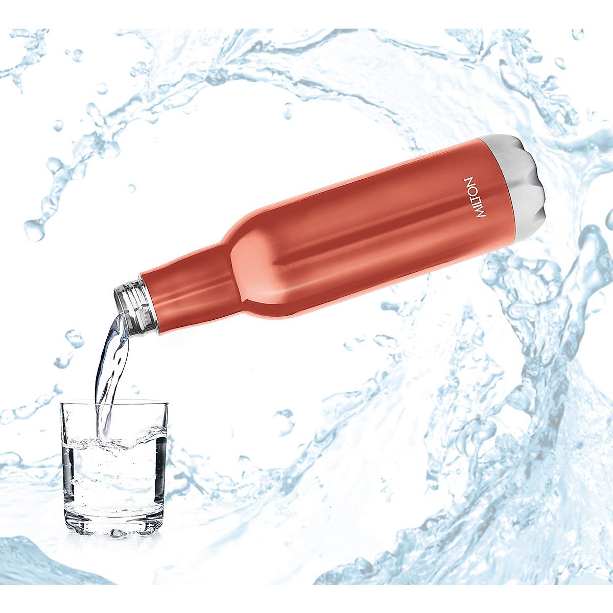 Milton Themosteel Pride 600 Bottle for (Hot & Cold) Beverage - Red