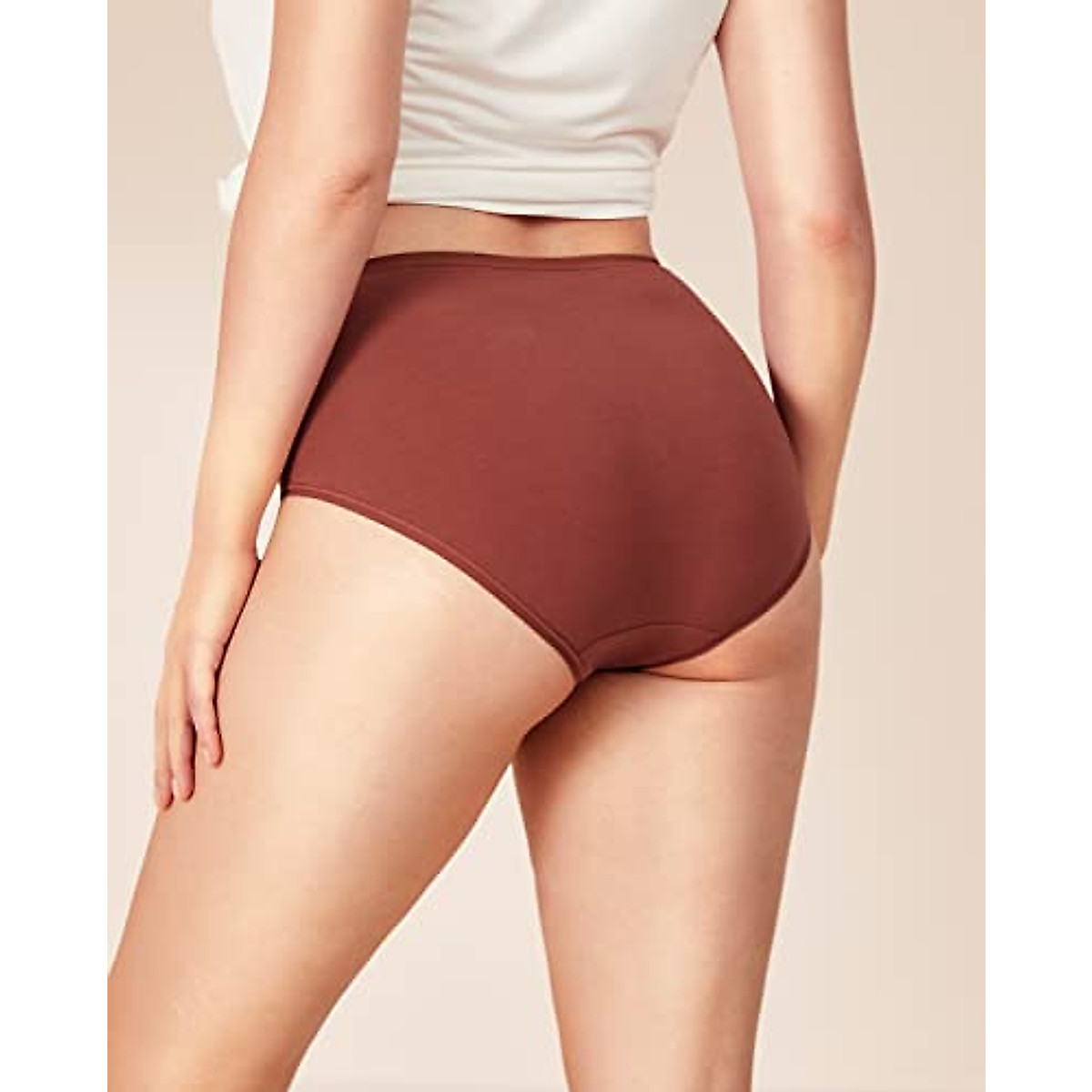 Reshinee Cotton Women's Underwear Breathable Full Briefs Soft Panties Comfort Underpants Ladies Panties 4 Pack