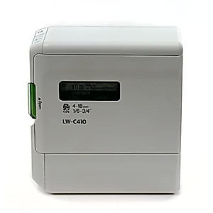 LABELWORKS Epson LW-C410PX Portable Wireless Label Maker Machine for Home and Office – Sticker Labels, Craft & Organization, Designer Tape, Handheld Label Printer, App Compatible