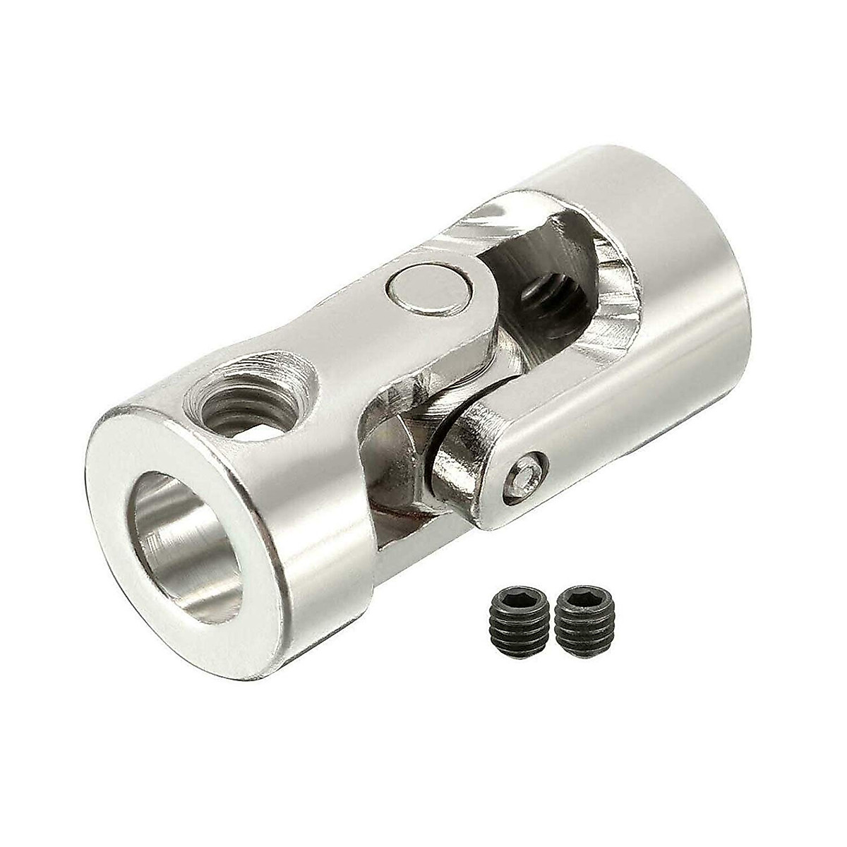 Hobbypower 2 Pcs Universal Joint Coupling Steering Connector Adapter 6mm to 6.35mm 1/4" for Remote App Controlled Vehicles