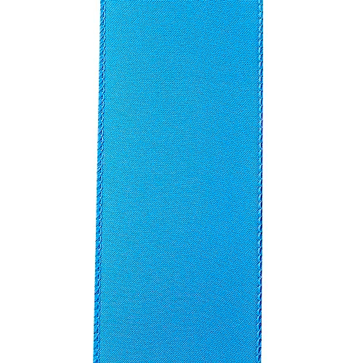 Reliant Ribbon 92575W-913-40F Satin Value Wired Edge Ribbon, 2-1/2 Inch X 10 Yards, Turquoise