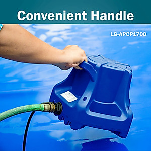 Little Giant Select Series LG-APCP1700 1/3 HP, 1745 GPH, Automatic, Submersible, Swimming Pool Cover Pump with 25-Ft. Cord, Dark Blue, 14942691