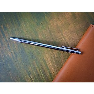 olpr. Ballpoint Pen, Mini Writing Pen for Daily Notes, Extra Small Pen, Pocket Pen, Minimalist Pens, Small Pen for Travelers, Writing Tool, Compact Silver Pen