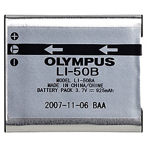 Olympus LI-50B Rechargeable Li-Ion Battery for Select Olympus Cameras - Retail Packaging