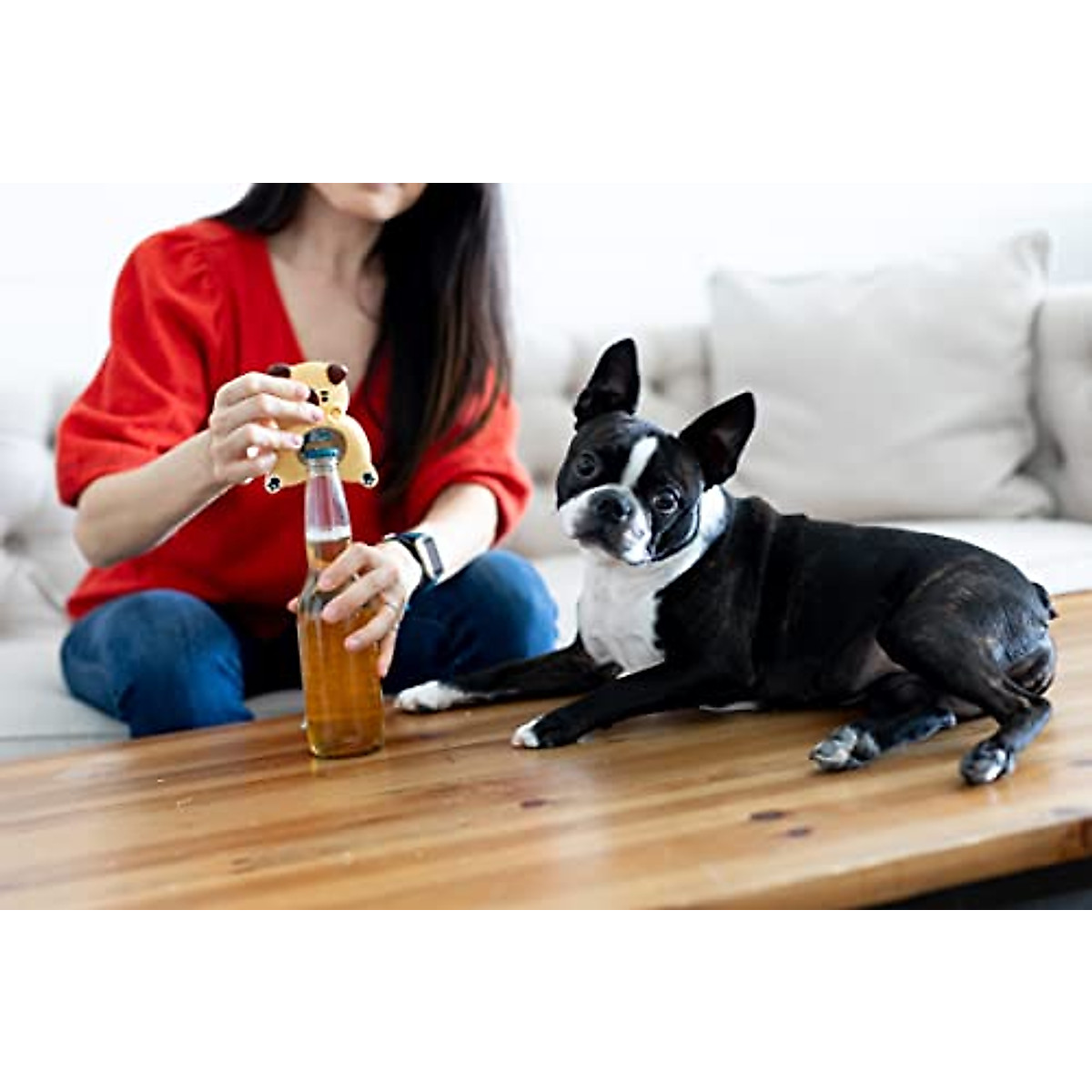 Pearhead Pug Bottle Opener, Bar Dog Butt Bottle Opener, Whimsical Pet Themed Bottle Opener, Funny Pet Gift for Friends, Pug Bottle Opener