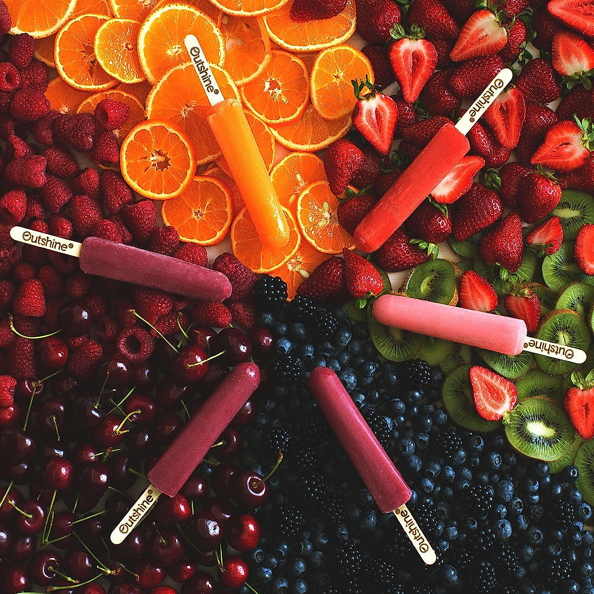 Outshine Fruit Bars Cherry, Tangerine & Grape, 18 Fl Oz