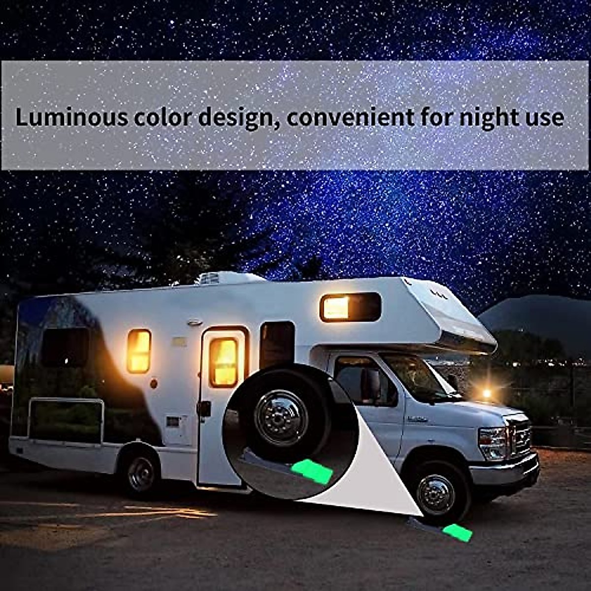 GarfatolRv Rv Leveling Blocks,Trailer Leveling Blocks for Heavy Duty Include Camper Leveling Blocks 9 Packs,One Top Wheels Chock and Green Ramp 3 Packs with Bag -Grey