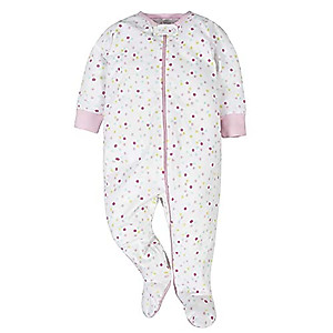 Onesies Brand Baby Girls' 4-Pack Sleep 'N Play Footies Multi Pack, Pink Sweet Treat, 3-6 Months