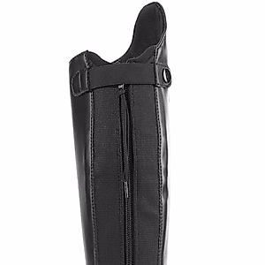 Dover Saddlery Riding Sport - Ladies' Equestrian Black Synthetic Leather Field Boots - Regular - 9.5