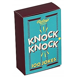 Ridley’s 100 Knock Knock Joke Cards – Includes 100 Jokes for Kids and Adults, Funny Jokes for Family-Friendly Fun – Makes a Great Gift Idea