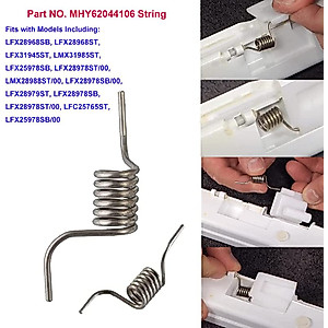 2 PCS MHY62044106 Refrigerator Door Spring Fits for LFX28968SB LFX28968ST LFX31945ST LMX31985ST LFX25978SB LFC25765ST LFX25978SB/00