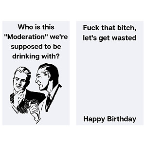 Funny Happy Birthday Card For Men & Women – Birthday Card For Drinkers - Prank Birthday Card – Funny Birthday Card for Friends, Family, Coworkers, Etc. – Alcohol Birthday Card – With Envelope