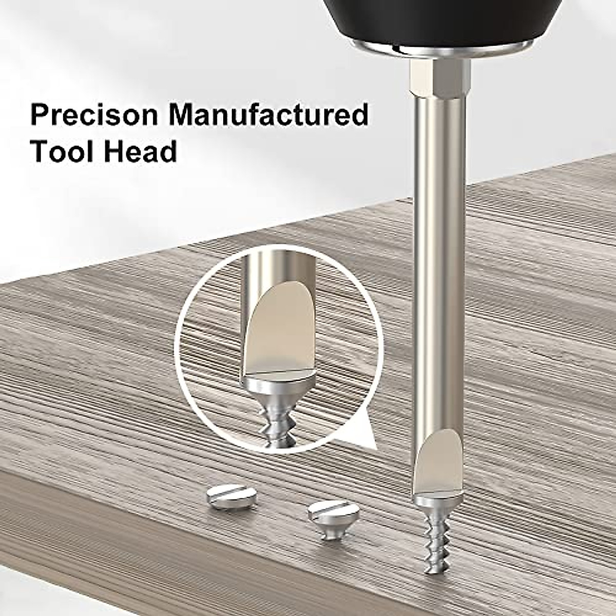 6 Pcs Slotted Screwdriver Bit Set Magnetic Flat Head Bits 2.0-6.0mm 1/4 Inch Hex Shank 2 Inch Long