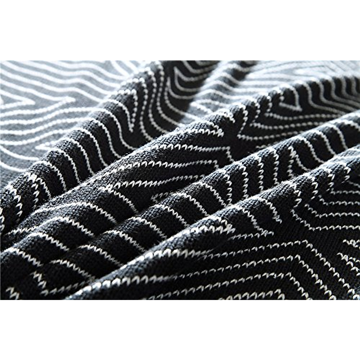 100% Cotton Throw Blanket, Stylish While Classic Pattern, Natural Soft & Cozy Throws for Bed Couch/Sofa/Bed/Picnic