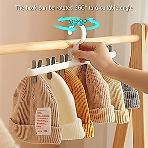 OEACC 2 Pack Windproof Sock Clips Hanger, PP Plastic Anti-Tangle Clothes Drying Rack with 360° Swivel Hook and Strong Clips for Drying and Organize Underwear, Socks, Hats, Scarves, Pants