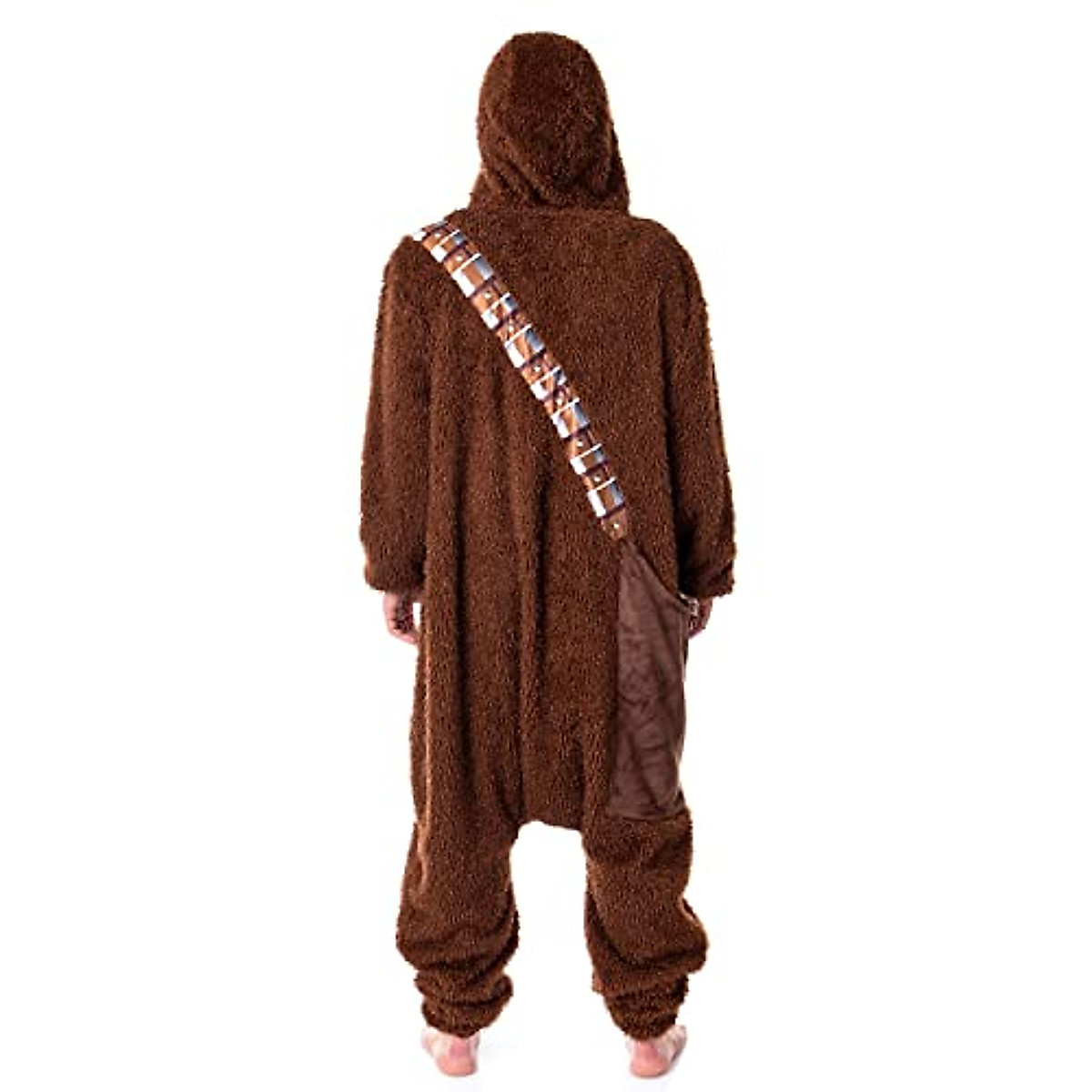 Star Wars Adult Chewbacca Chewie Kigurumi Costume Union Suit Pajama for Men and Women (2X-Large/3X-Large) Brown