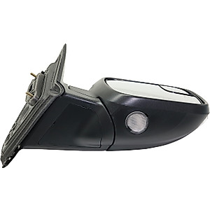 Kool Vue Passenger Side Power Heated Mirror for Ford Explorer 2016-2019 Manual Fold With Signal Light, Spotter Glass & Puddle Lamp; Without Memory & Auto-Dimming Paintable