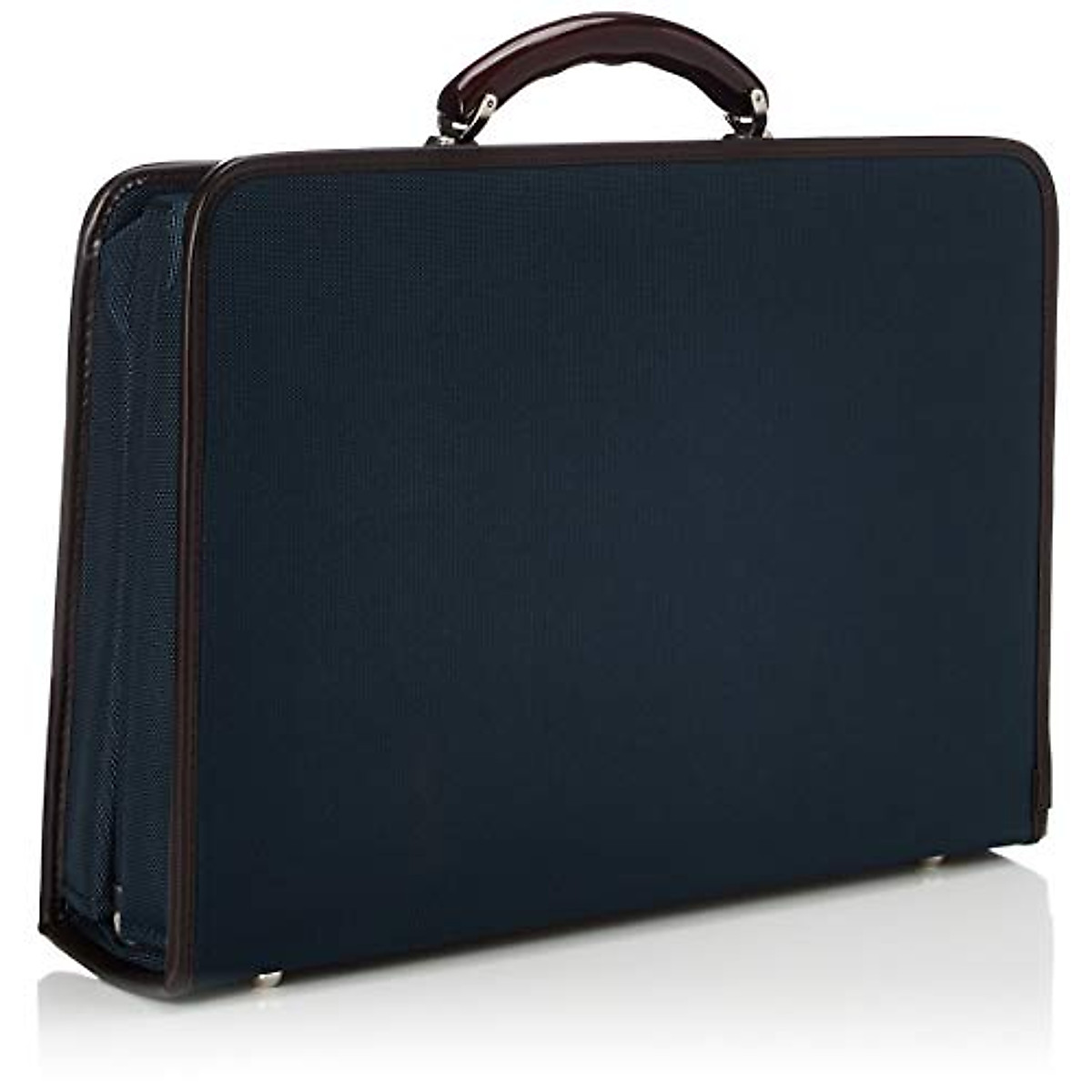 CHRISTIAN GEORGES(クリスチャンジョルジュ) Wooden Dares Bag, Japan, Made in Toyooka, CG2108, Navy (16.1 inches)