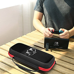 German Shepherd Head Compatible with Nintendo Switch Carrying Case Portable Travel Carry Cover Accessories With 20 Game Card Slots