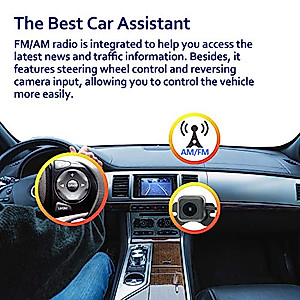 Double Din Stereo Car Audio Receiver - Corehan 7 Inch Touch Screen Car Stereo with Bluetooth Compatiable with Android Auto Car Play