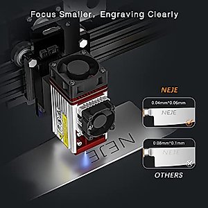 NEJE A40640Ⅱ Laser Module, 10W+ Output Power, FAC Tech - 2 x Beam, Built in High Pressure Air Assist, Come with Metal Nozzle, Compatible with Laser Engraver and Cutter