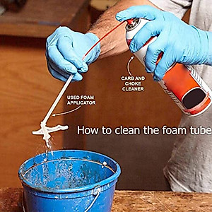 30 Pieces Spray Foam Tubes Nozzle Tips Gap Filling Foam Spray Replacement Tube Trigger and Tube Assembly