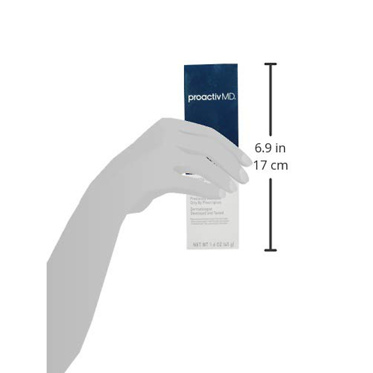 ProactivMD Adapalene Gel Acne Treatment - Prescription Strength Retinoids for Face and Body Acne, .1% Solution, 1.6 Oz, Unscented