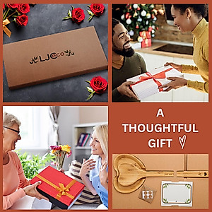 Heart Shaped Wooden Spoon & Heart Spoon Rest With A Unique Bumble Bee Design. Queen Bee Kitchen decor and accessories - Engraved With Just Add Love