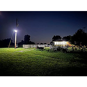 OKPRO Solar Street Lights Outdoor - 1200W Solar Parking Lot Lights, 7000K LED Solar Lights, Dusk to Dawn, Motion Sensor, Commercial Grade