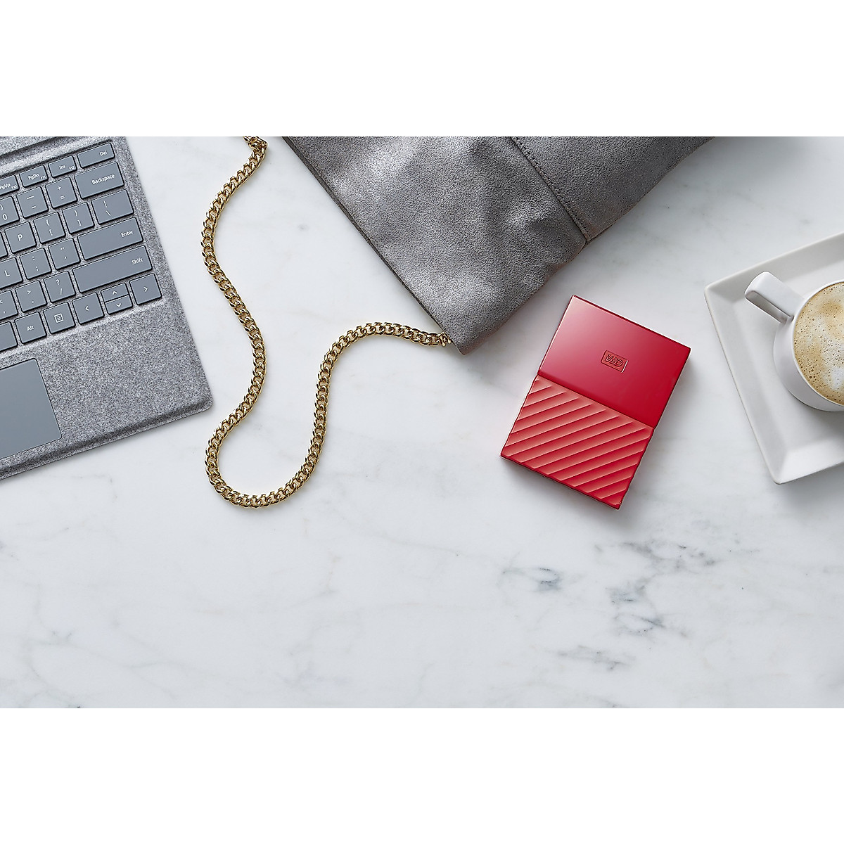 WD 4TB Red My Passport Portable External Hard Drive - USB 3.0 - WDBYFT0040BRD-WESN (Renewed)