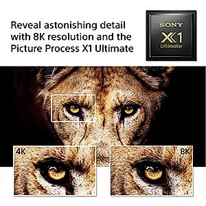 Sony Z8H 75 Inch TV: 8K Ultra HD Smart LED TV with HDR and Alexa Compatibility - 2020 Model