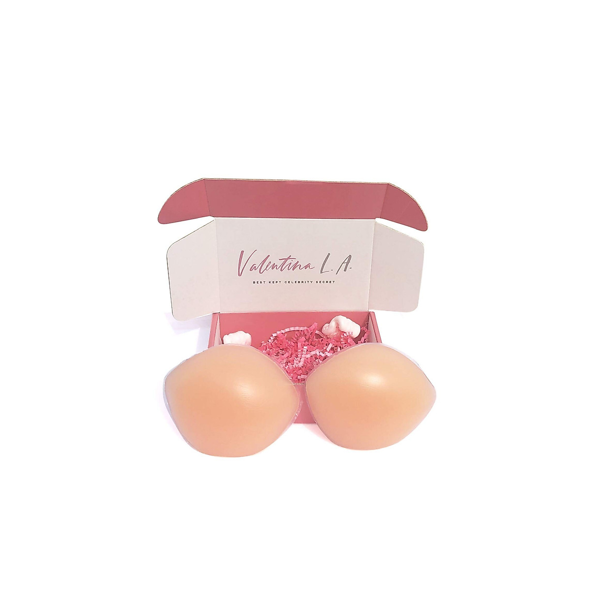 Valentina L.A. Womens Silicone Bra Inserts and Enhancers (Nude)