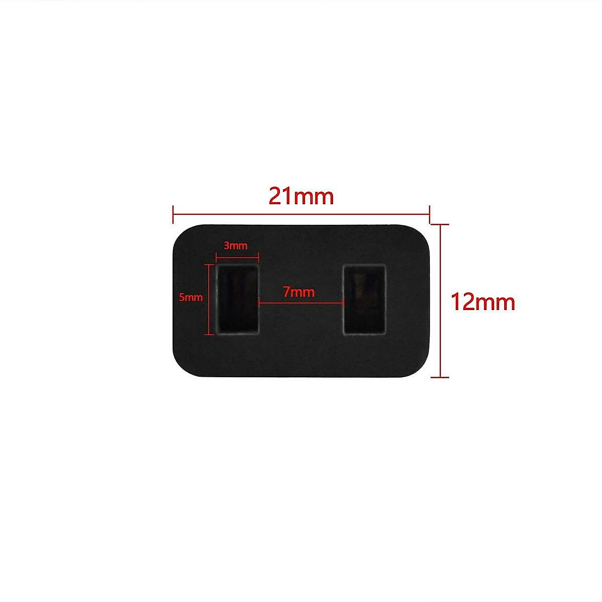 KONKIN BOO 8ft 2-Prong Square AC Power Cord Cable Lead for Tandberg Equipment 3003A 3006A 3009A Power Amplifiers