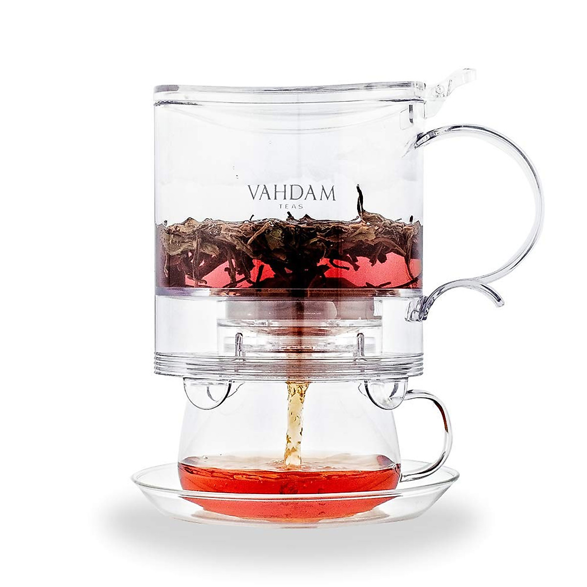 VAHDAM, Perfect Serve Tea Spoon & Imperial Tea Maker, 16 oz, Bottom Dispensing Tea Pot