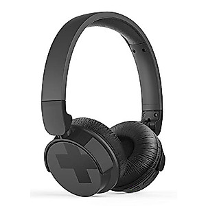Philips Bass+ BH305 Wireless Bluetooth Active Noise Cancelling Lightweight Stereo Headphones with Up to 18 Hours of Playtime - Black (TAPH305BK)