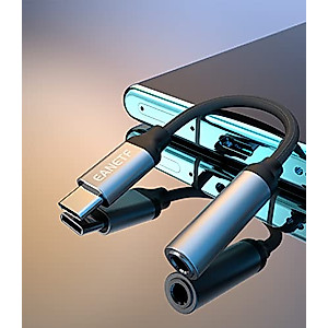 Eanetf USB C to 3.5mm Audio Adapter Type C Female Headphone Jack Adapter Hi-Res DAC Cable for Samsung S21 Note 20 Ultra S20 FE Sony XZ2 XZ3 Google Pixel 5 4 3XL