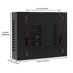 Geekworm Case with Power Button for Raspberry Pi 4, X-C1 Adapter Board | Ultra-thin Pi 4 Aluminum Case | PWM Cooling Fan | Auto Power On | Safe Shutdown Function Compatible with Raspberry Pi 4 Model B