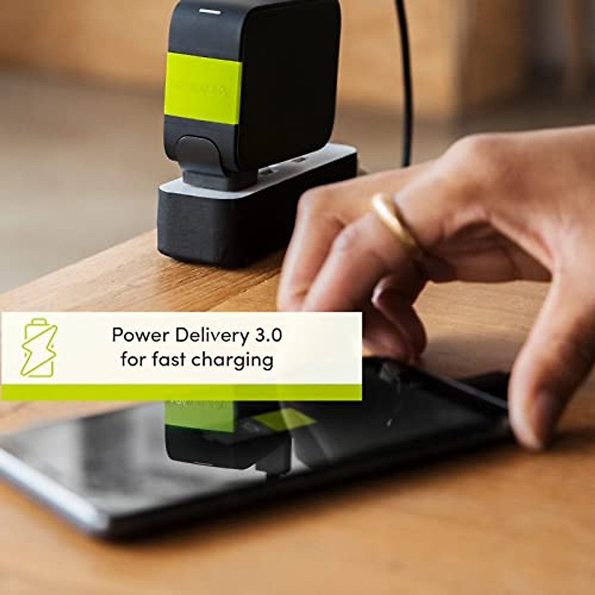 InfinityLab InstantCharger 20W 1 USB Compact USB-C PD charger (Black)